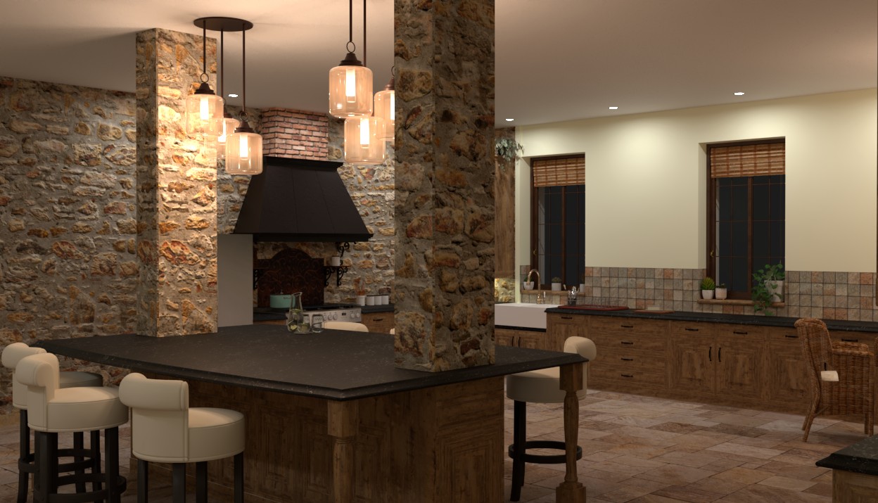 A country manor kitchen